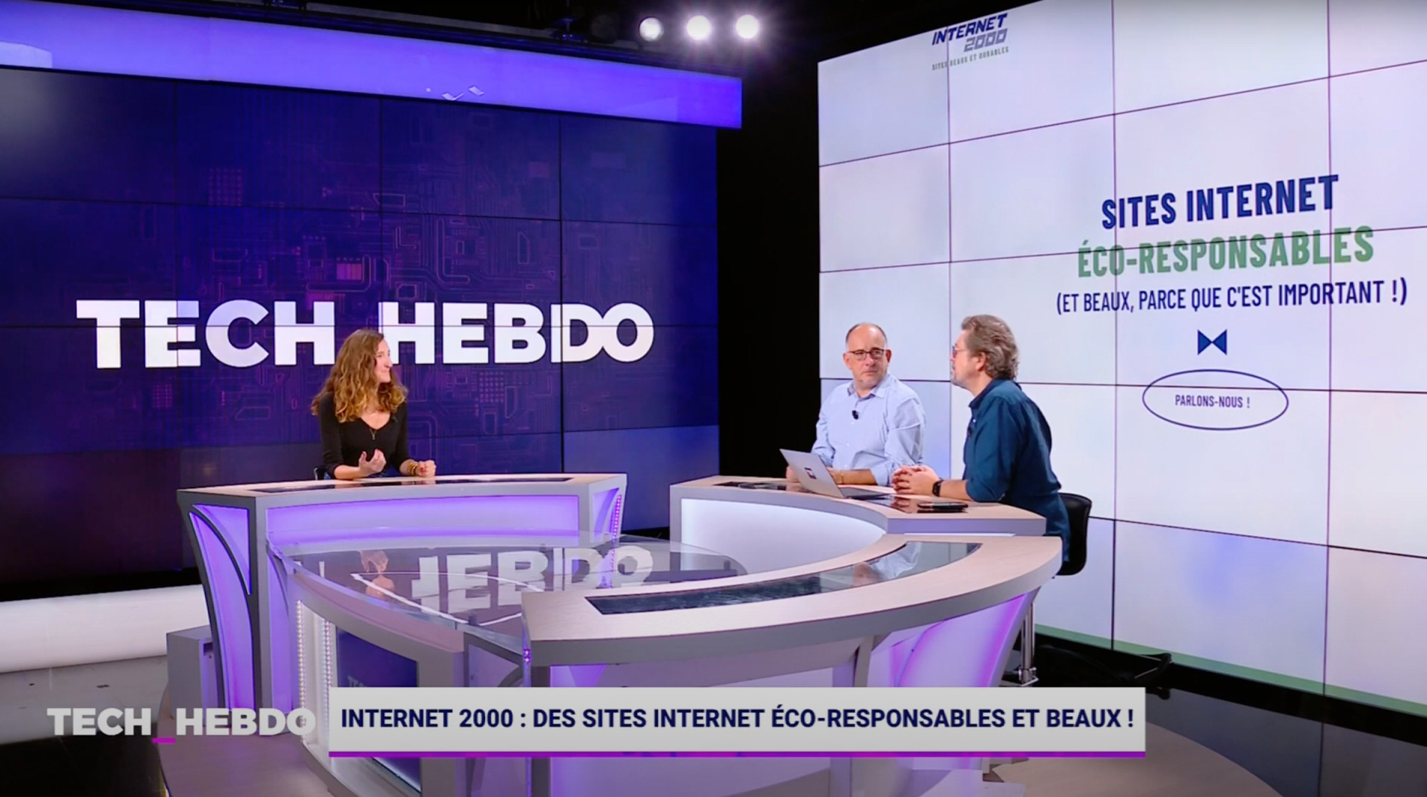 Moly Richez chez Tech Hebdo avec Jérôme Colombain